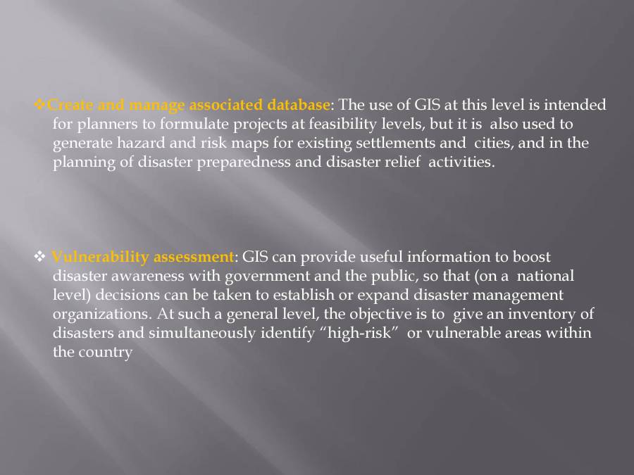 RS And GIS Disaster Management(Civil Engineering) - PowerPoint Slides - LearnPick India