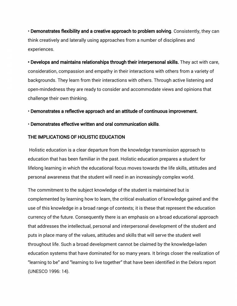 Holistic Education - PowerPoint Slides - LearnPick India