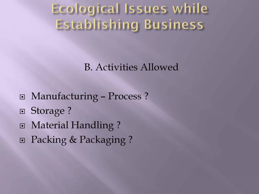 Ecological Issue In Business - PowerPoint Slides - LearnPick India