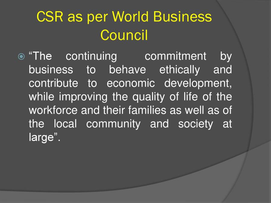 CSR - PowerPoint Slides - LearnPick India