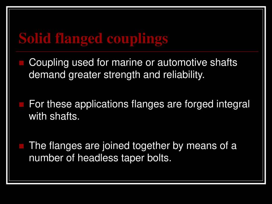 Design - Shaft Couplings - PowerPoint Slides - LearnPick India