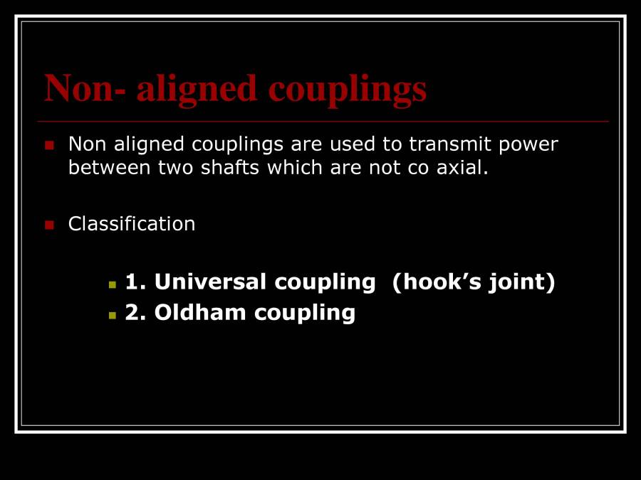 Design - Shaft Couplings - PowerPoint Slides - LearnPick India