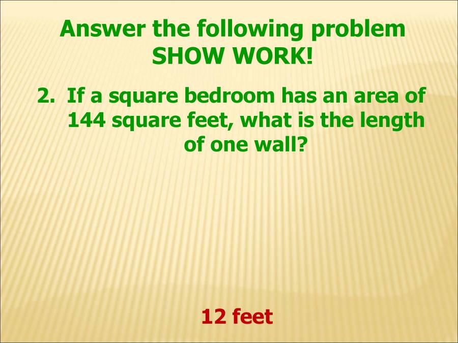 Squares And Square Roots - PowerPoint Slides - LearnPick India