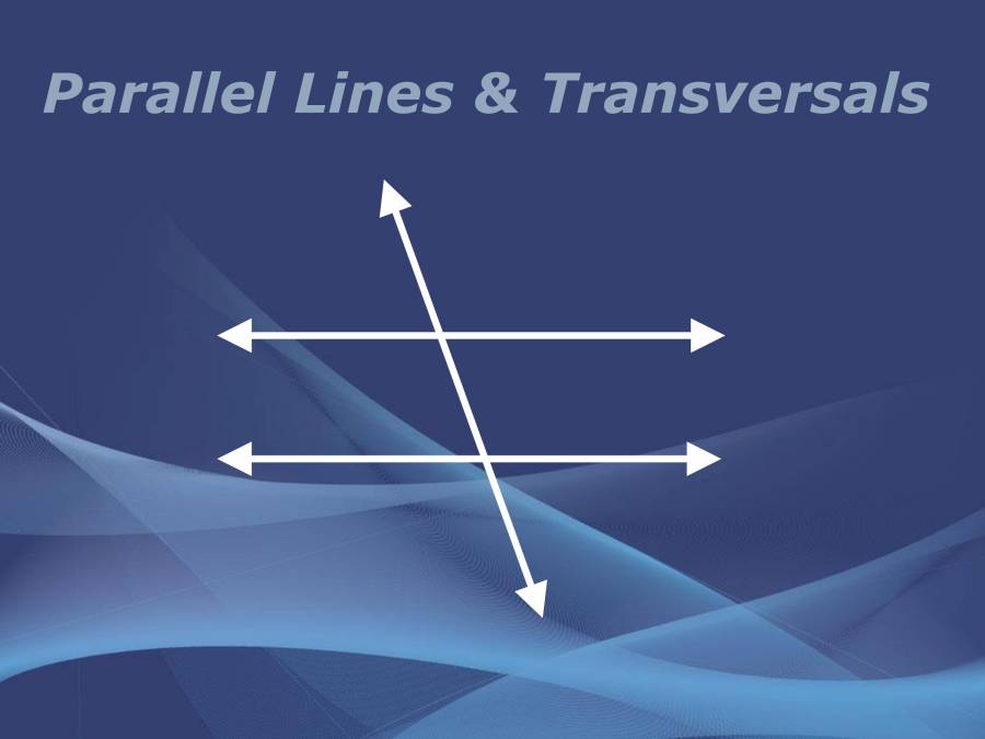 Parallel Lines And Traversals - PowerPoint Slides - LearnPick India