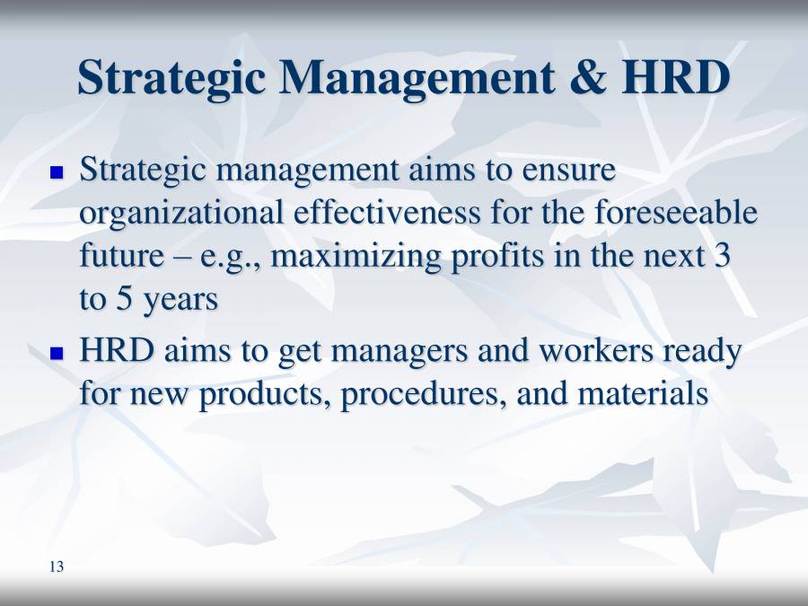 Human Resource Development - PowerPoint Slides - LearnPick India