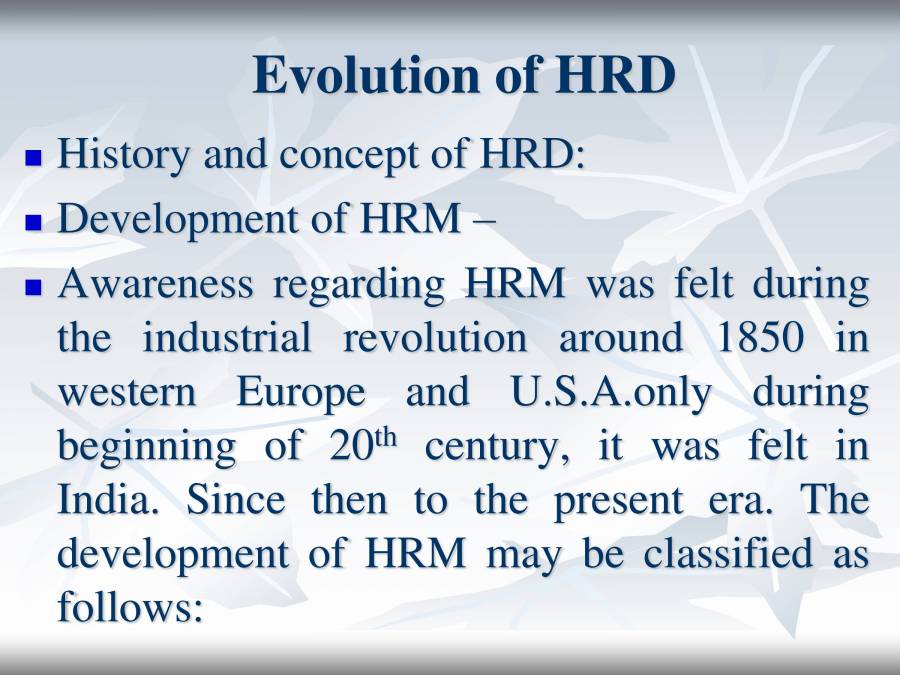 Human Resource Development - PowerPoint Slides - LearnPick India