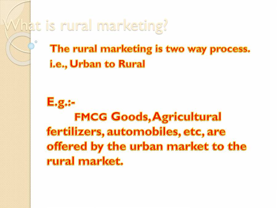 Rural Marketing In India - PowerPoint Slides - LearnPick India