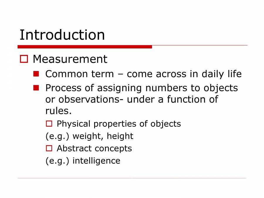 Measurement And Scaling - PowerPoint Slides - LearnPick India