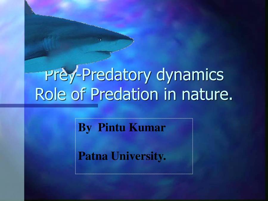 Predation - PowerPoint Slides - LearnPick India