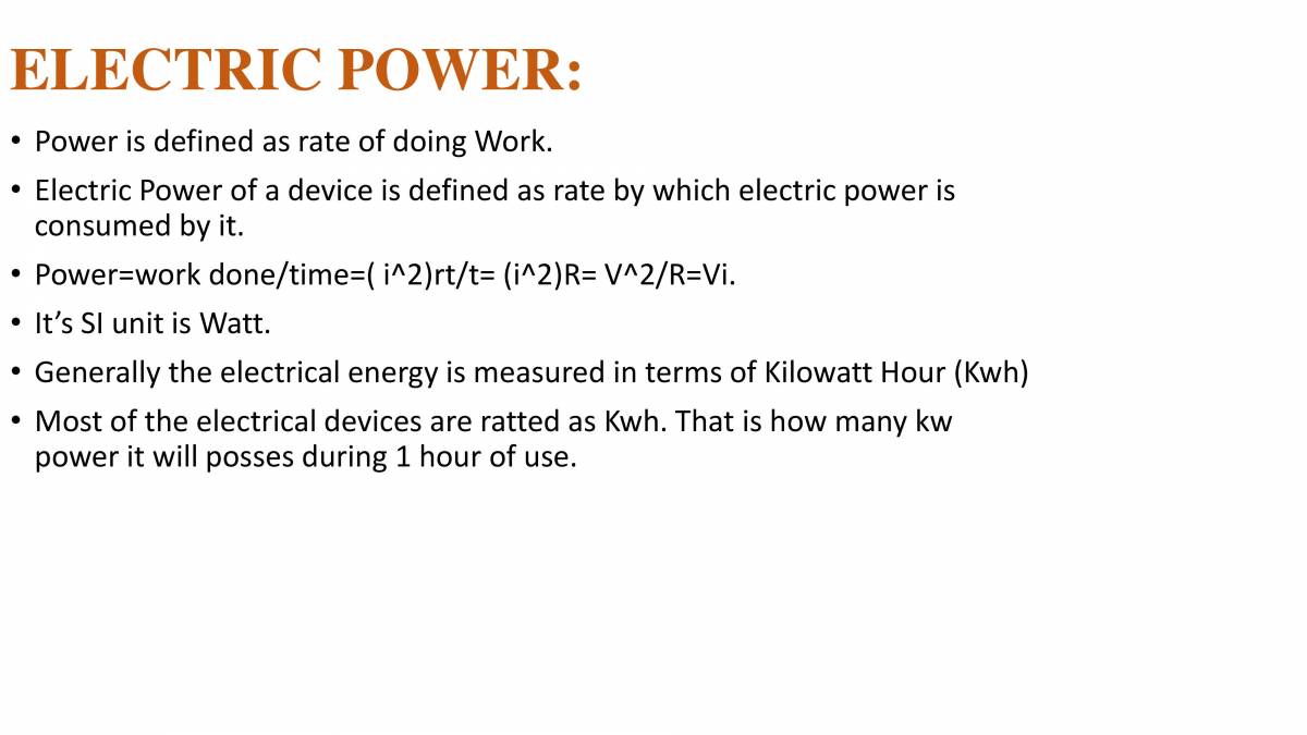 Current Electricity For Class X - PowerPoint Slides - LearnPick India