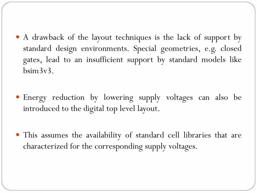 Low Power Layout Methodology - PowerPoint Slides - LearnPick India