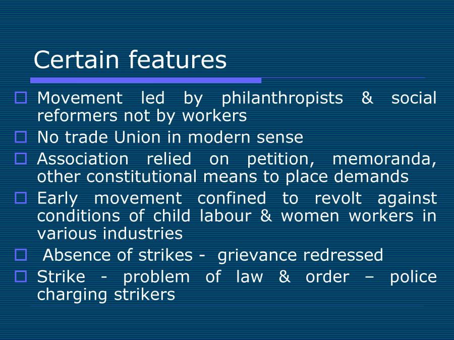 Trade Unions - PowerPoint Slides - LearnPick India