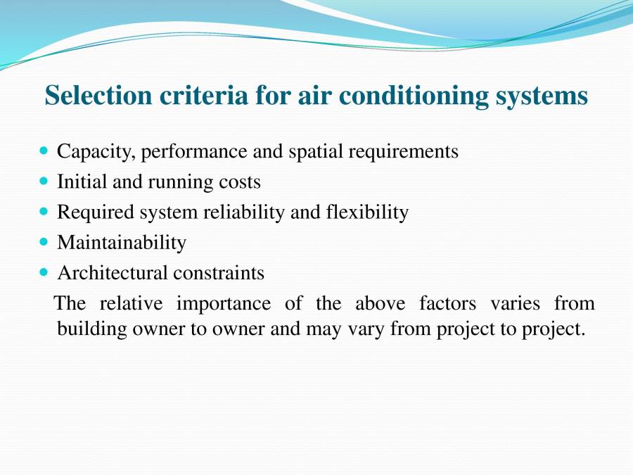 All Air Systems, All Water Systems, Air Water Systems, Direct ...