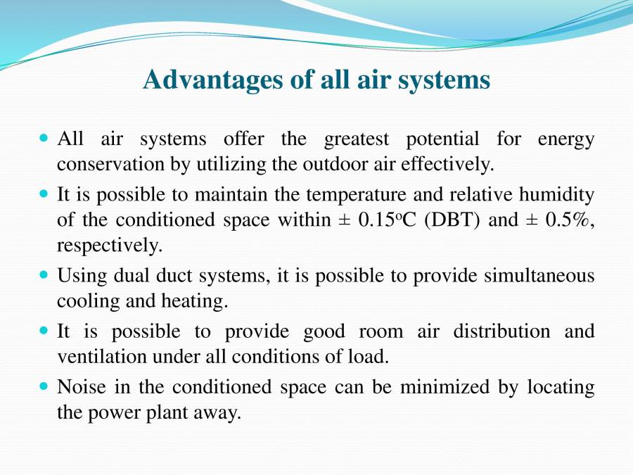 All Air Systems, All Water Systems, Air Water Systems, Direct ...