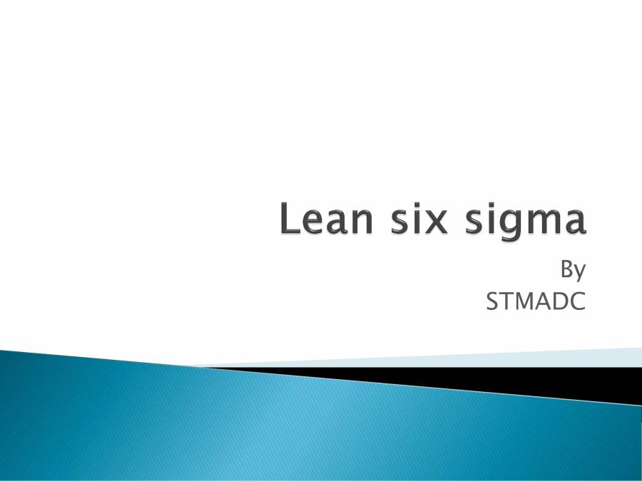 Lean Six Sigma - PowerPoint Slides - LearnPick India