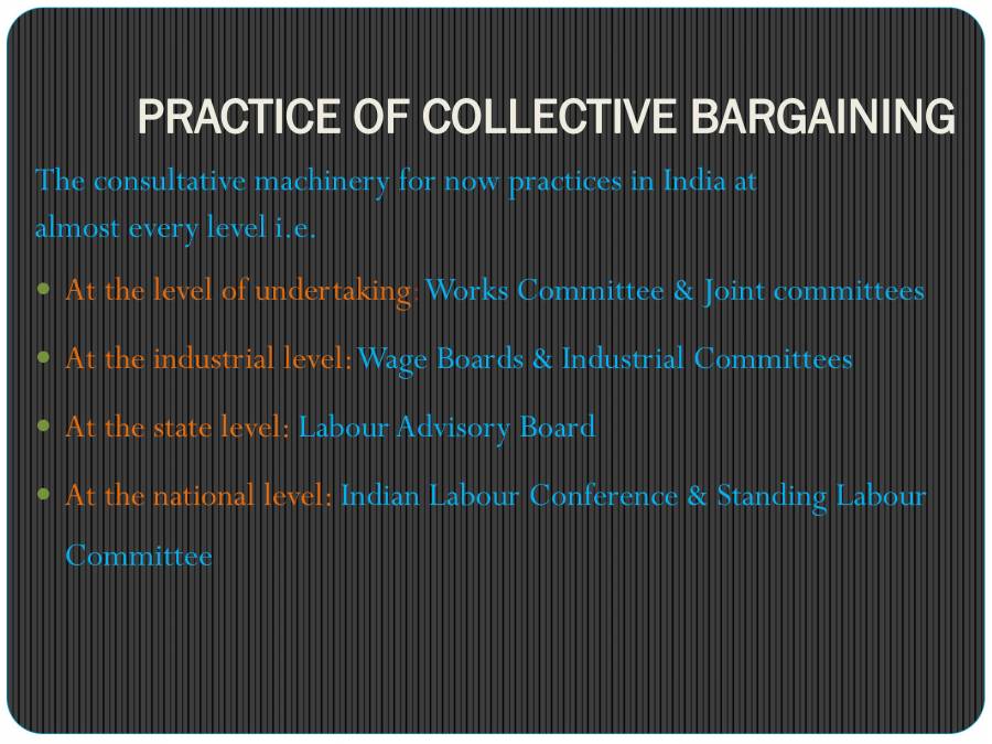 Collective Bargaining - PowerPoint Slides - LearnPick India