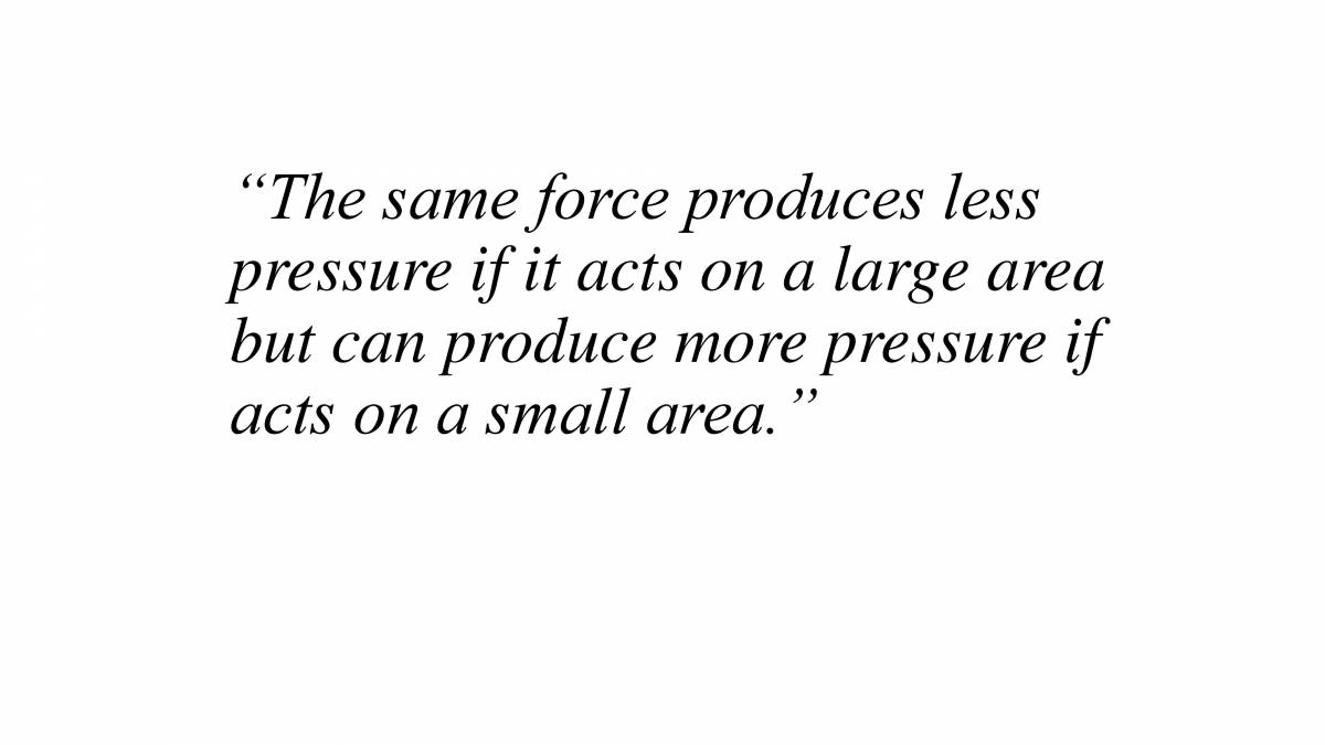 Force And Pressure - PowerPoint Slides - LearnPick India