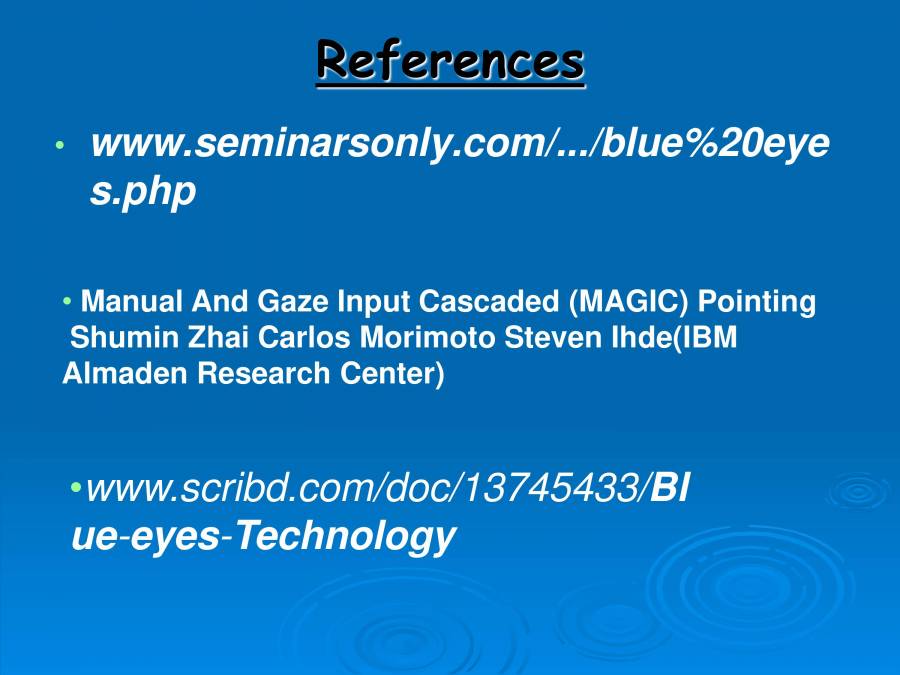 Blue Eye Technology - PowerPoint Slides - LearnPick India