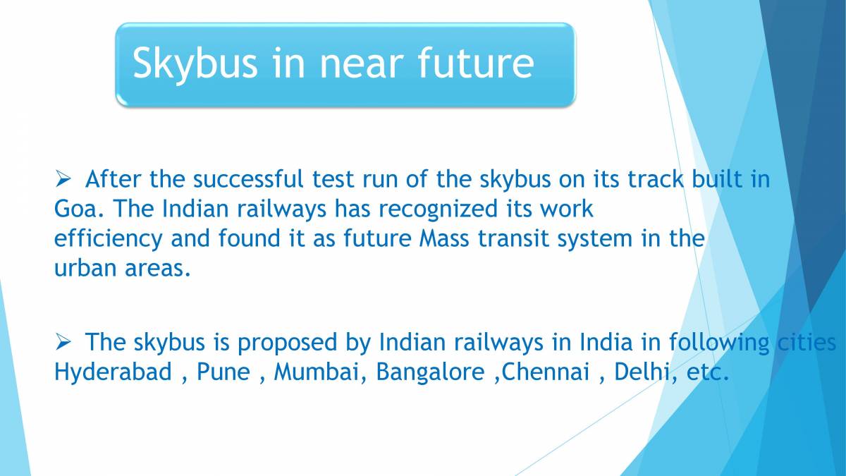 Sky Bus Technology - PowerPoint Slides - LearnPick India