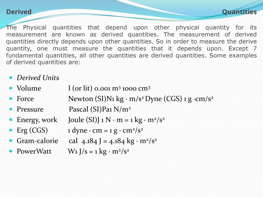 Unit And Dimension - PowerPoint Slides - LearnPick India