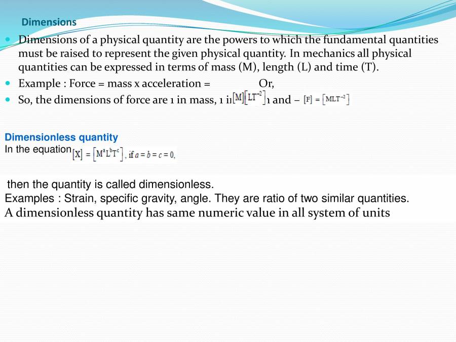 Unit And Dimension - PowerPoint Slides - LearnPick India