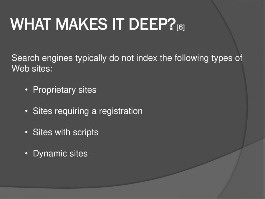 Deep Web Technology - PowerPoint Slides - LearnPick India