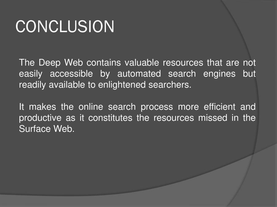 Deep Web Technology - PowerPoint Slides - LearnPick India