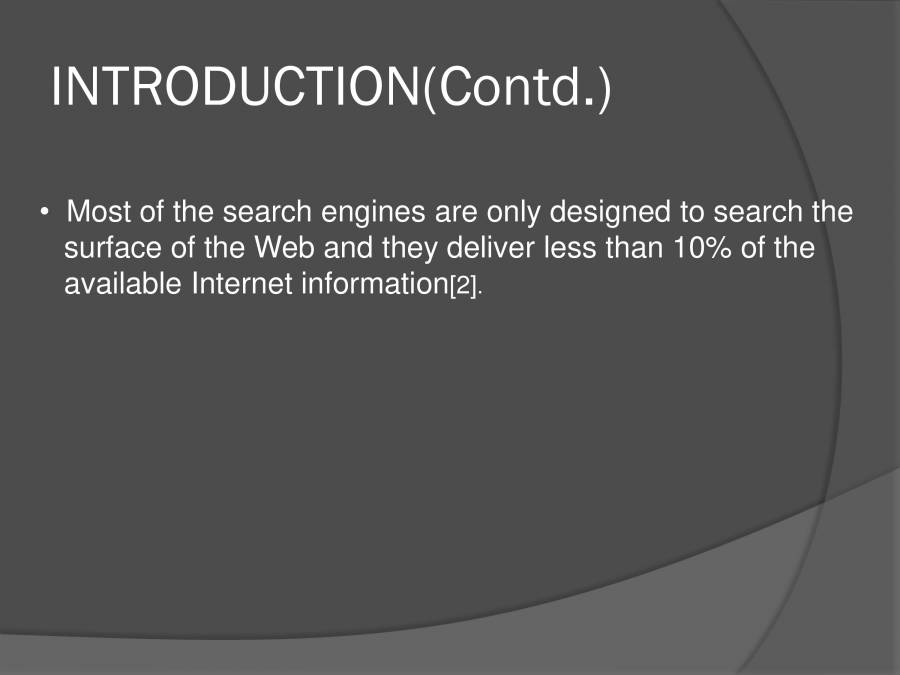 Deep Web Technology - PowerPoint Slides - LearnPick India