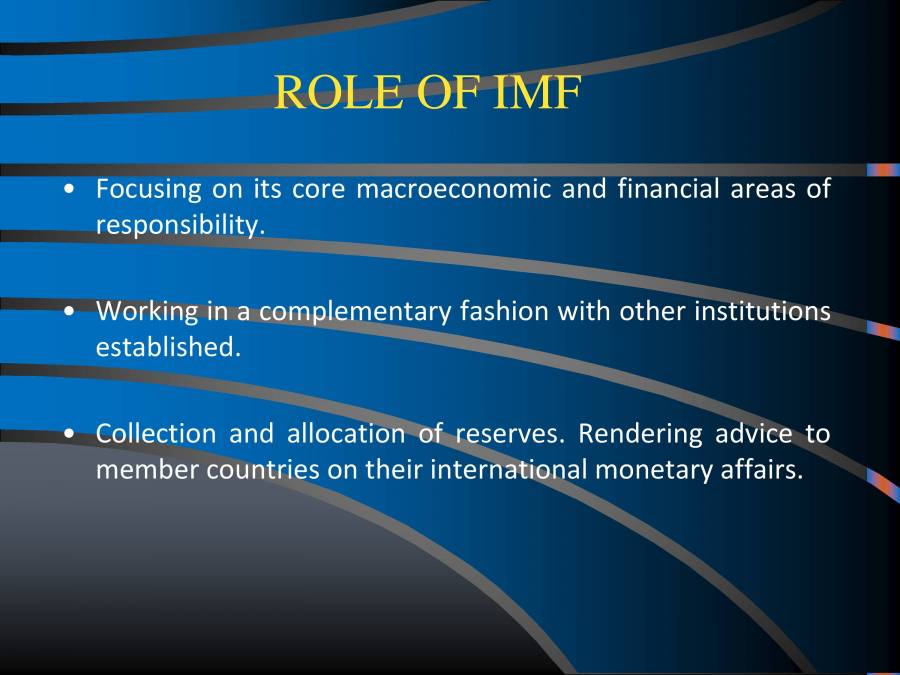 International Monetary Fund - PowerPoint Slides - LearnPick India