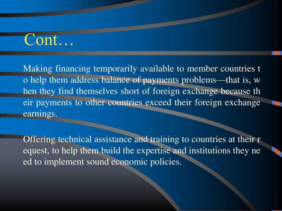 International Monetary Fund - PowerPoint Slides - LearnPick India