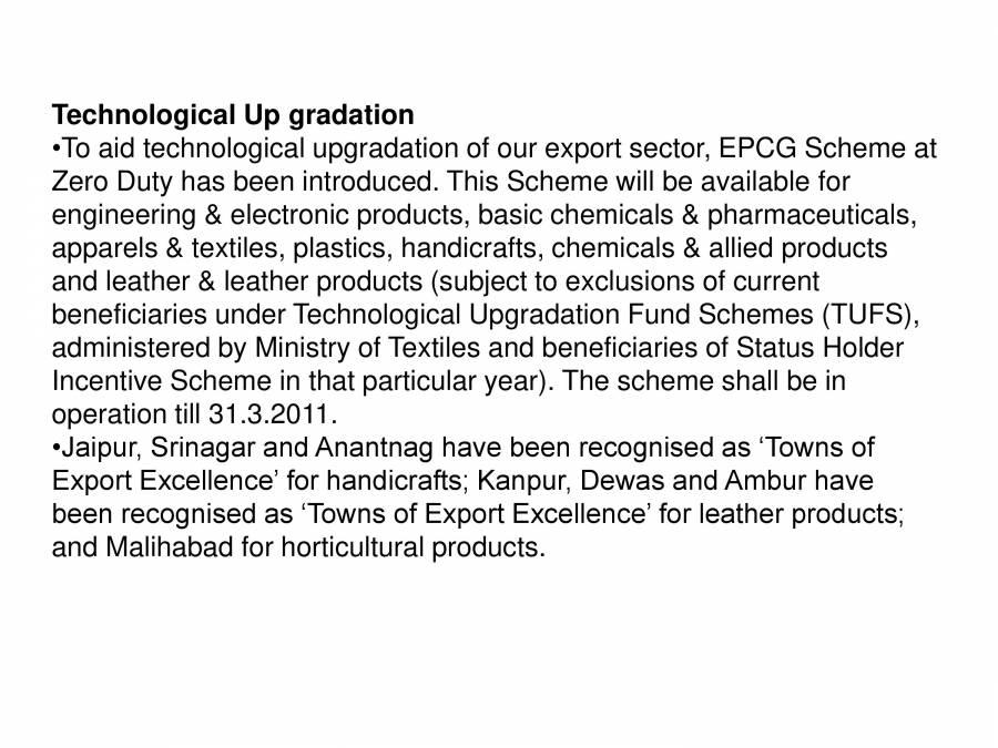 Foreign Trade Policy - PowerPoint Slides - LearnPick India