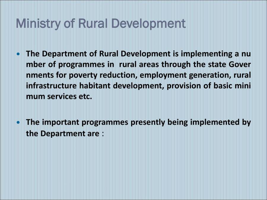 Rural Development - PowerPoint Slides - LearnPick India