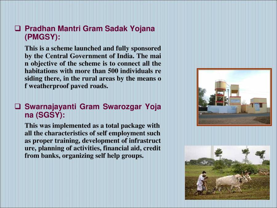 Rural Development - PowerPoint Slides - LearnPick India
