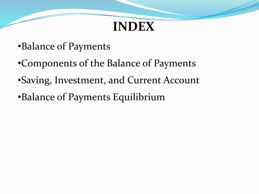 Balance Of Payment - PowerPoint Slides - LearnPick India