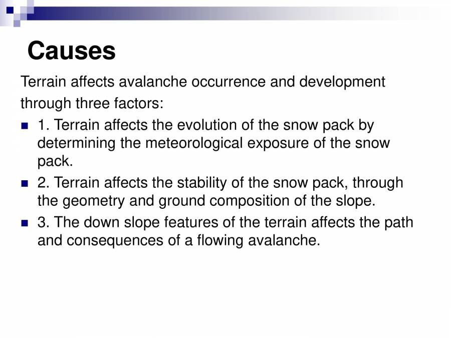 Avalanche - PowerPoint Slides - LearnPick India