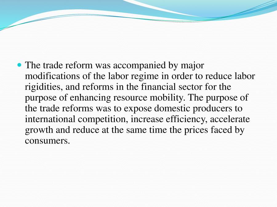 Major Trade Reforms - PowerPoint Slides - LearnPick India