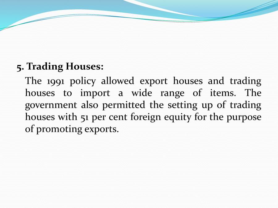 Major Trade Reforms - PowerPoint Slides - LearnPick India