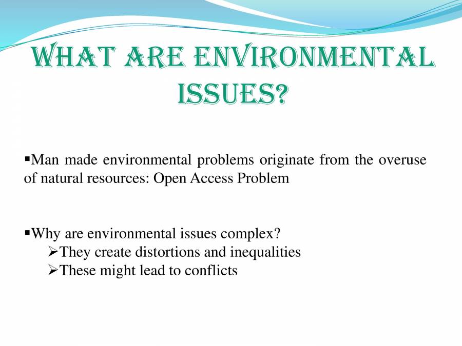 Environment Issues - PowerPoint Slides - LearnPick India
