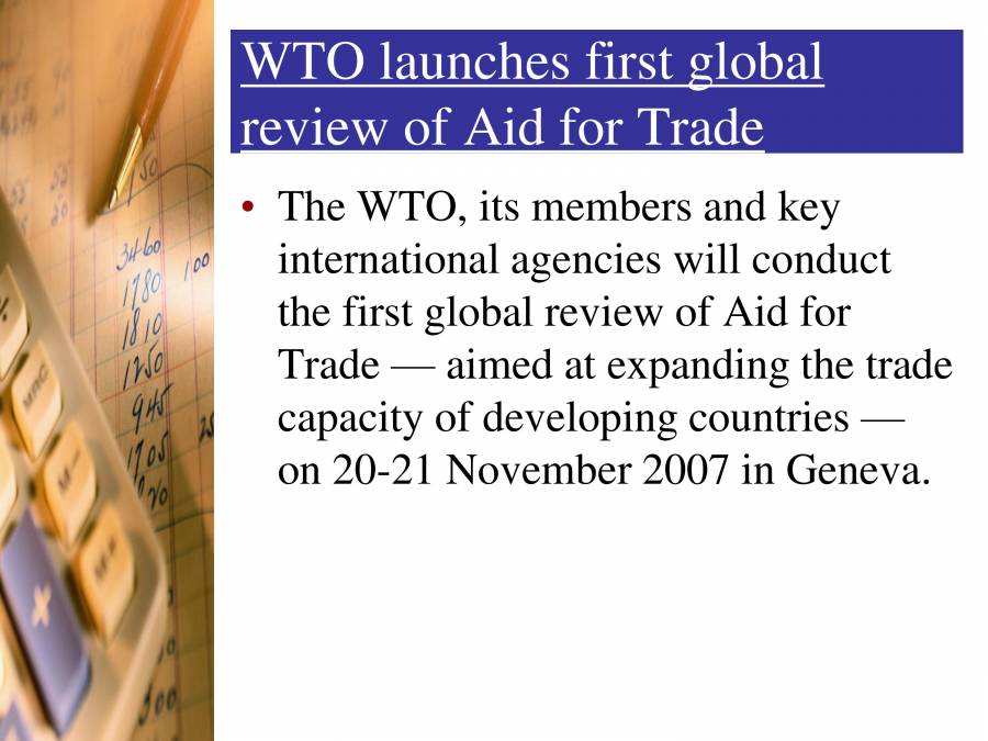 World Trade Organization - PowerPoint Slides - LearnPick India