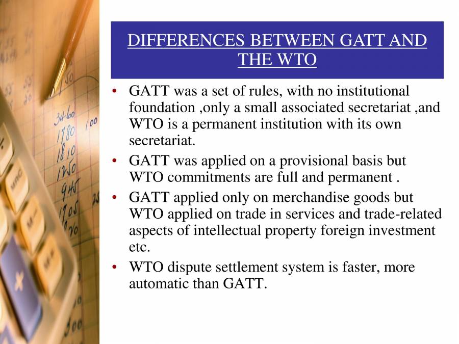 World Trade Organization - PowerPoint Slides - LearnPick India