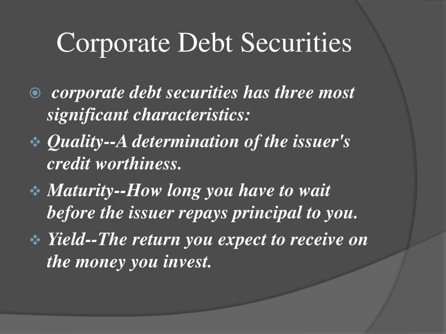 SEBI: Corporate Debt Securities - PowerPoint Slides - LearnPick India