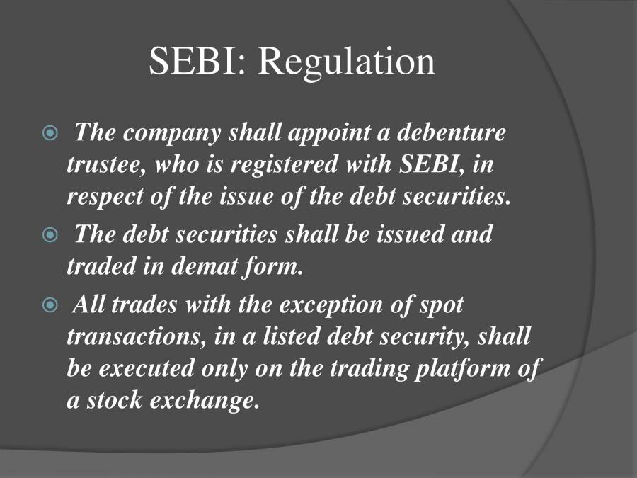 SEBI: Corporate Debt Securities - PowerPoint Slides - LearnPick India