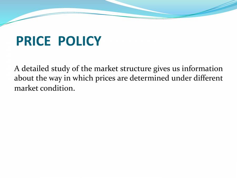 Objectives Of Price Policy - PowerPoint Slides - LearnPick India