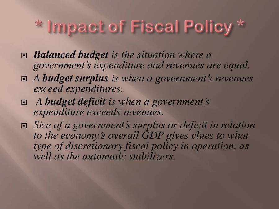 Fiscal Policy Reform - PowerPoint Slides - LearnPick India