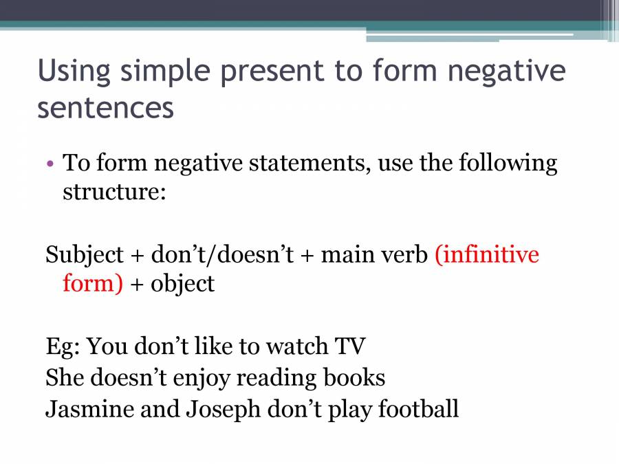 Simple Present Tense - PowerPoint Slides - LearnPick India