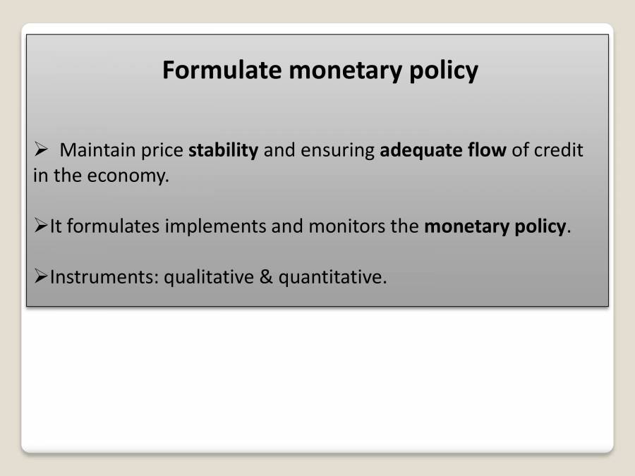 RBI & It's Monetary Policies - PowerPoint Slides - LearnPick India