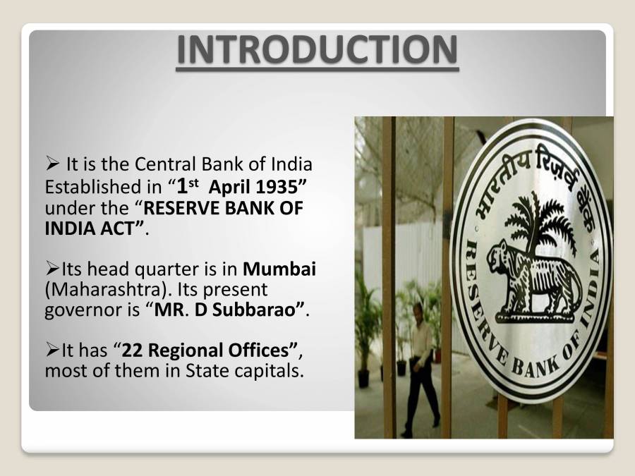 RBI & It's Monetary Policies - PowerPoint Slides - LearnPick India