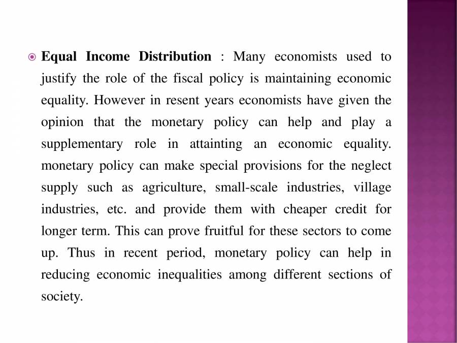 Objectives Of Monetary Policy - PowerPoint Slides - LearnPick India