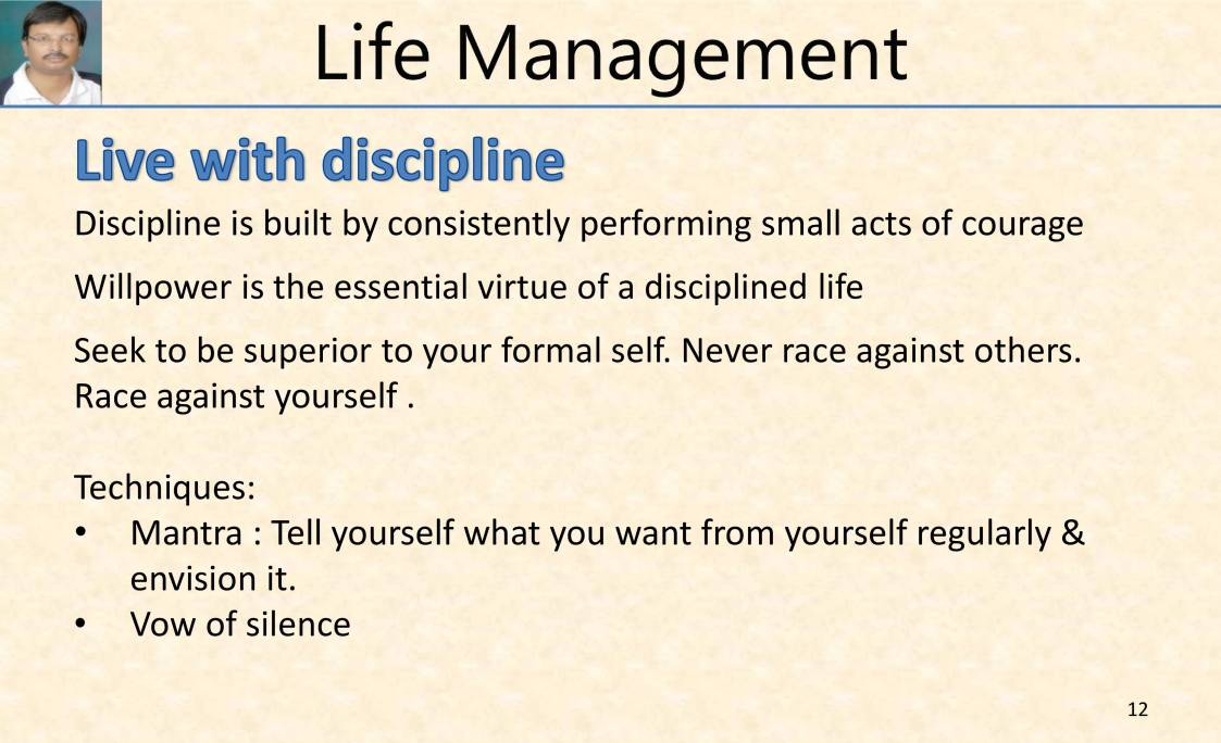 Life Management - PowerPoint Slides - LearnPick India