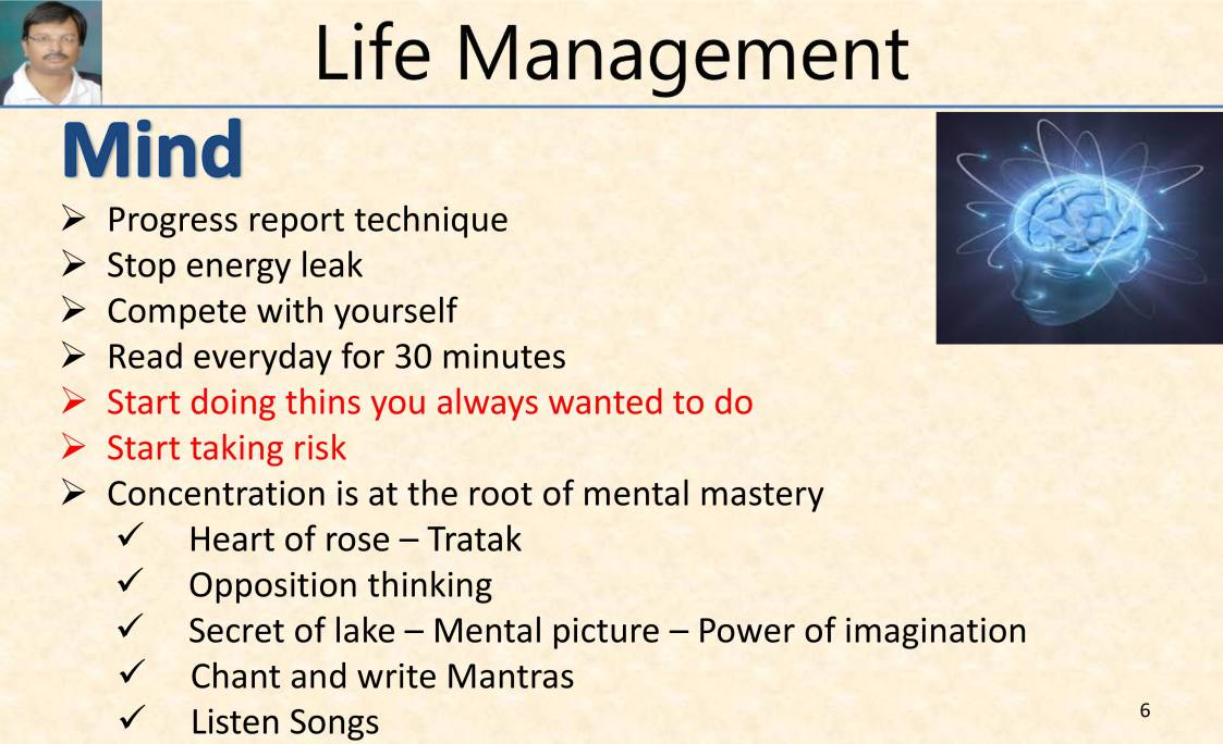 Life Management - PowerPoint Slides - LearnPick India